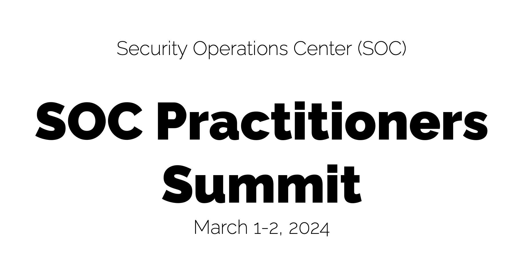 Copyright (c) 2023 – Security Operations Center (SOC) Practitioners ...